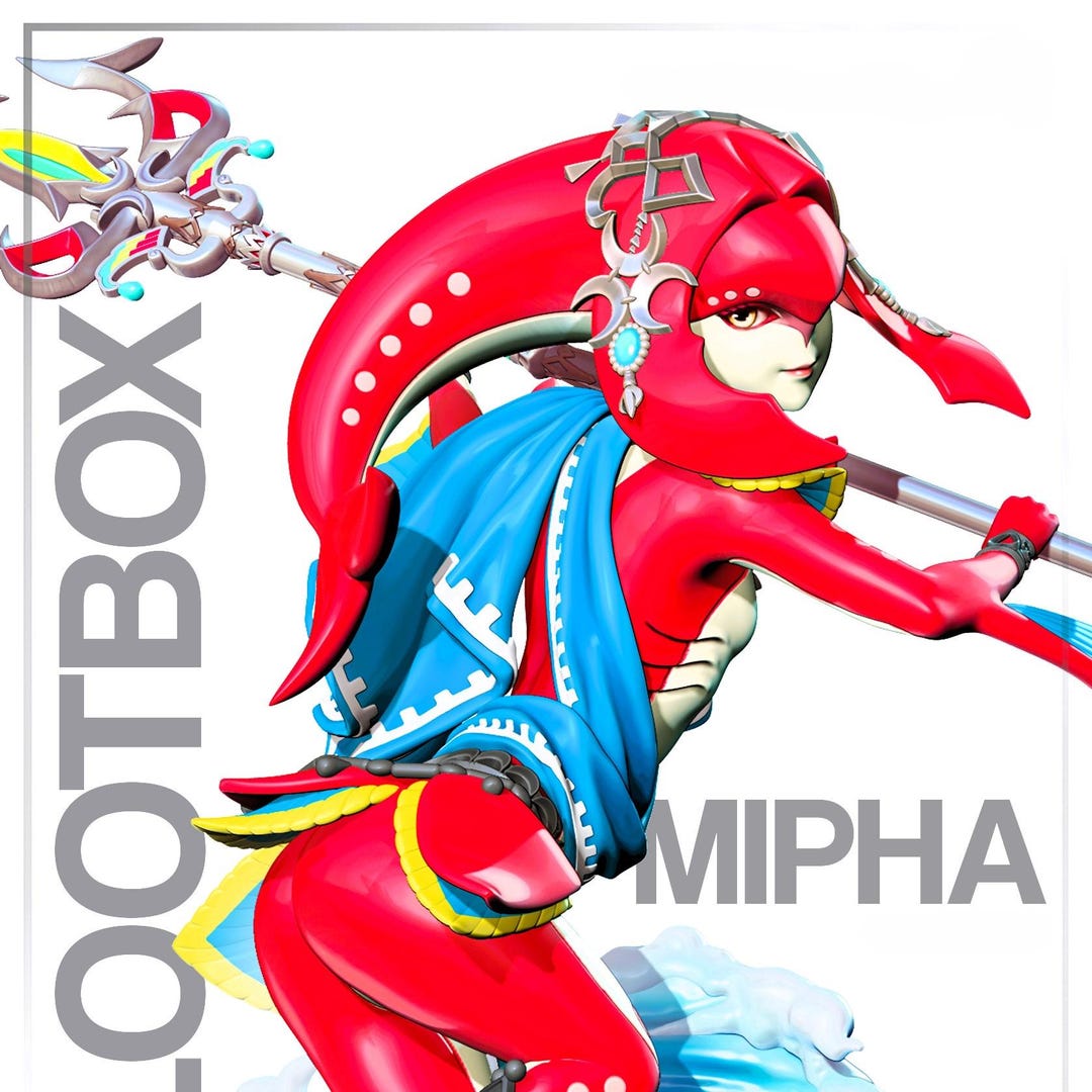 3D Printable STL Files Mipha Zelda Breath of the Wild | Premium Anime ...