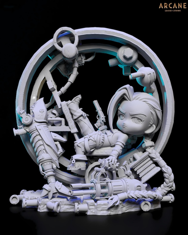 Jinx Chibi Arcane Print Anime STL File - Digital Download - Etsy