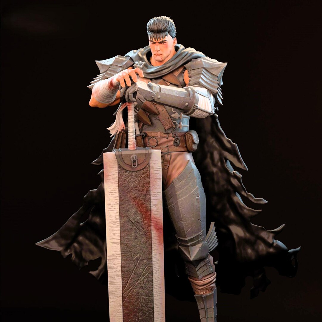Arquivo STL para impressão 3D do Guts de Berserk (anime) - Download ...