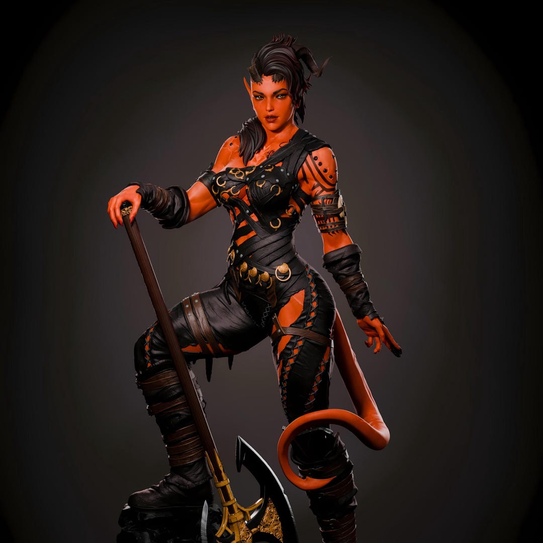 3D STL Figure to Print Karlach Baldur's Gate | Premium Anime Geek File ...