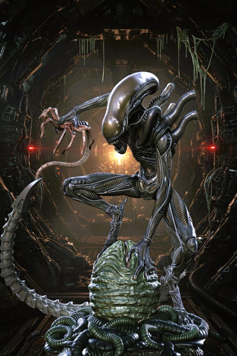 3D Alien Xenomorph STL File for Printing - Etsy UK