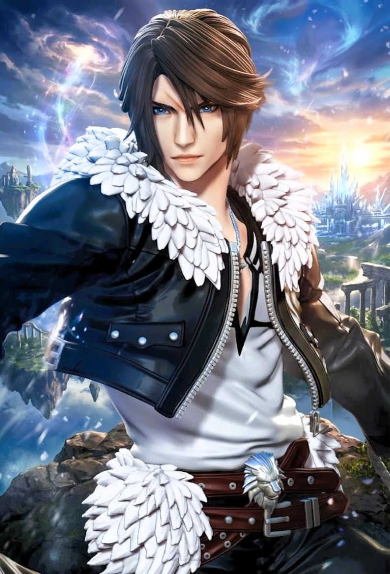 Squall STL File + Bust Final Fantasy 3D Print Anime - Digital Download ...