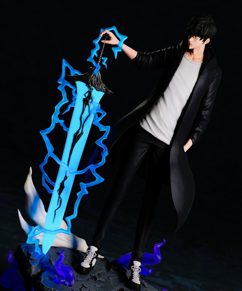 3D STL Figure to Print Sung Jin Woo Solo Leveling – Anime Geek Fanart ...