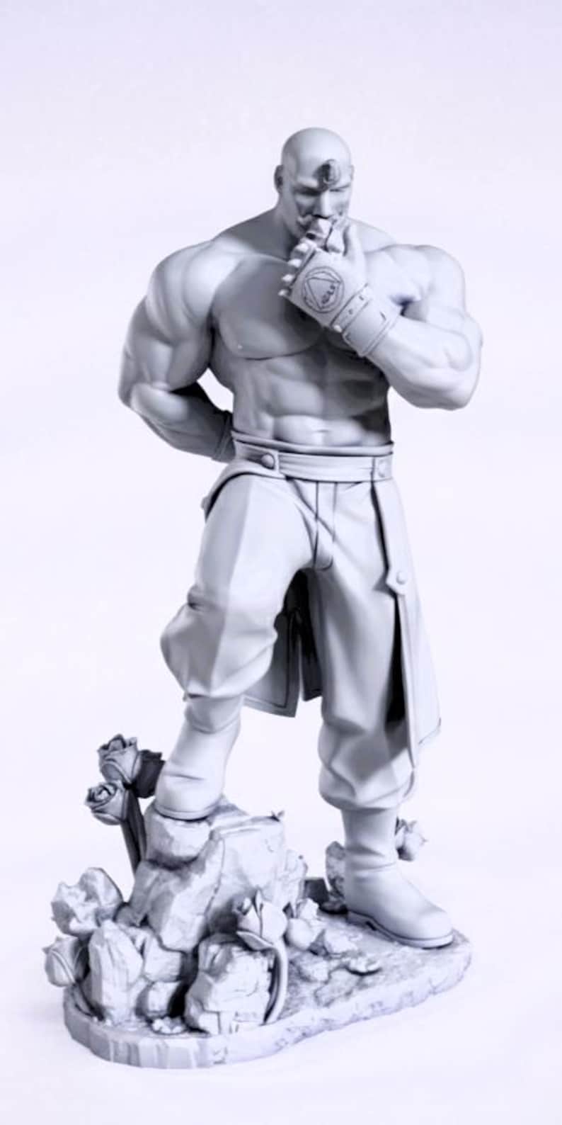 3D Printable STL Files Alex Luis Armstrong Fullmetal Alchemist Otaku ...