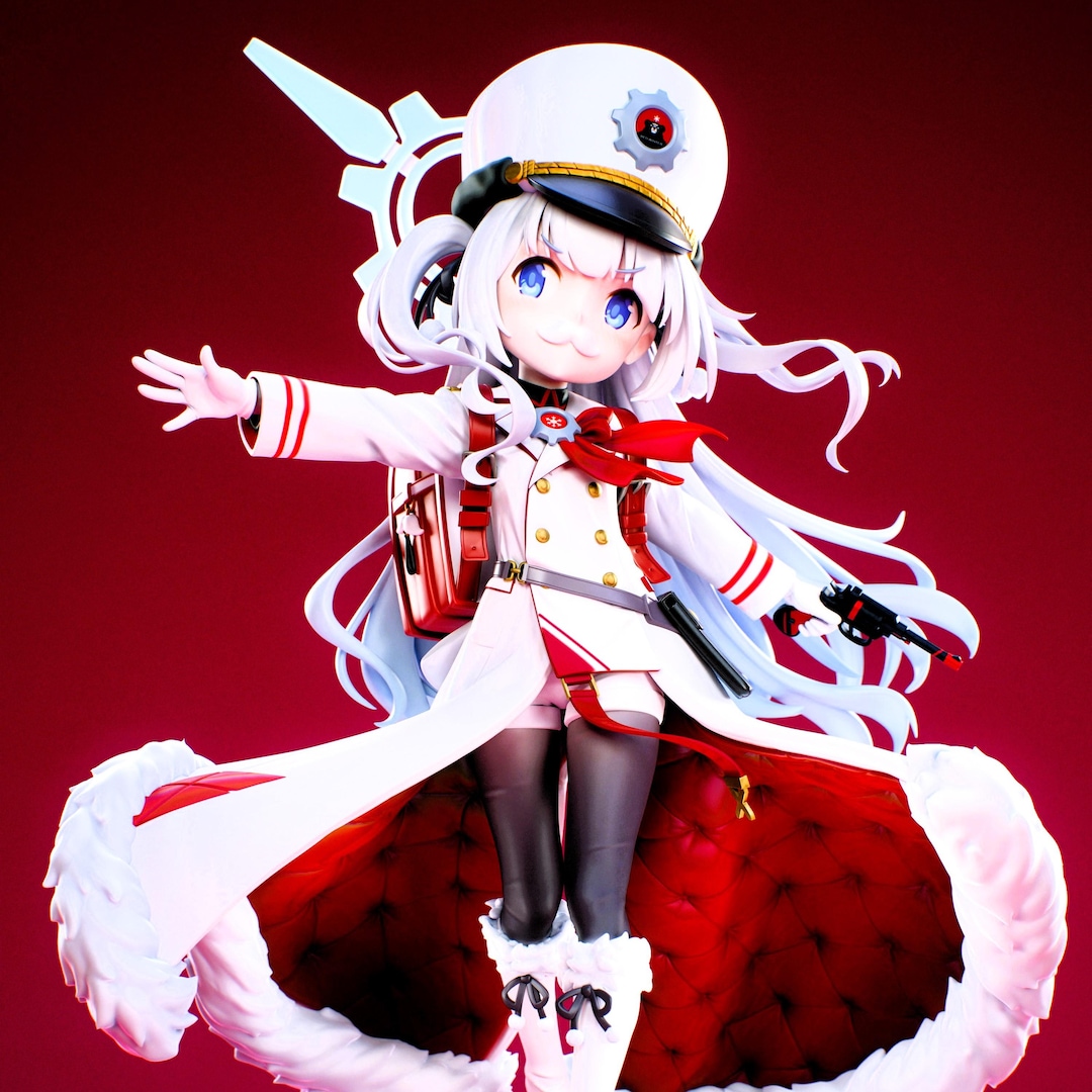 3D STL File Renkawa Cherino Blue Archive Fanart Print - Etsy