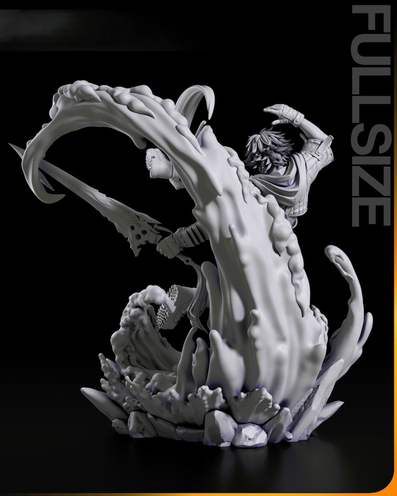 Tidus STL File + Final Fantasy Bust 3D Printed Anime - Digital Download ...
