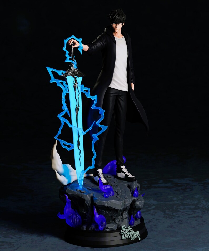 3D STL Figure to Print Sung Jin Woo Solo Leveling – Anime Geek Fanart ...