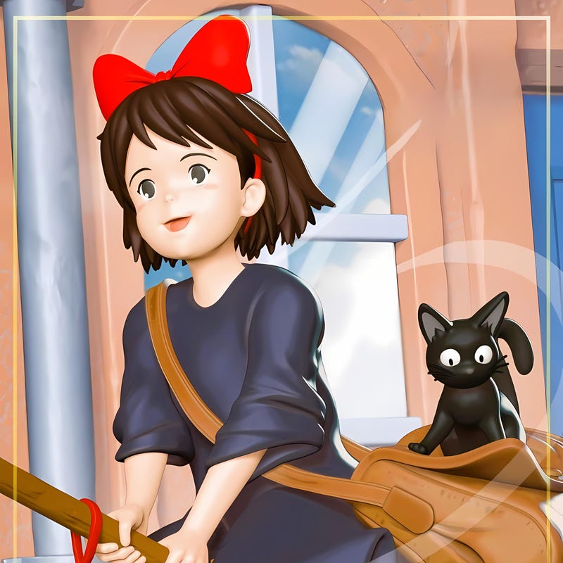 Ghibli Figurine Kiki - Etsy