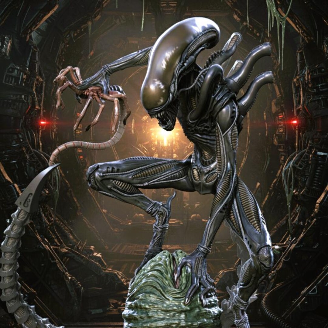 Alien Xenomorph 3D Printing Anime STL File - Digital Download - Etsy