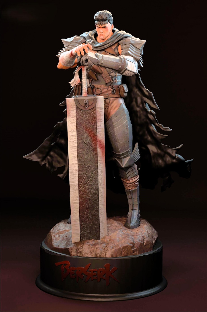 Guts Berserk 3D Printable STL Figure | Premium Anime Geek File | Otaku ...