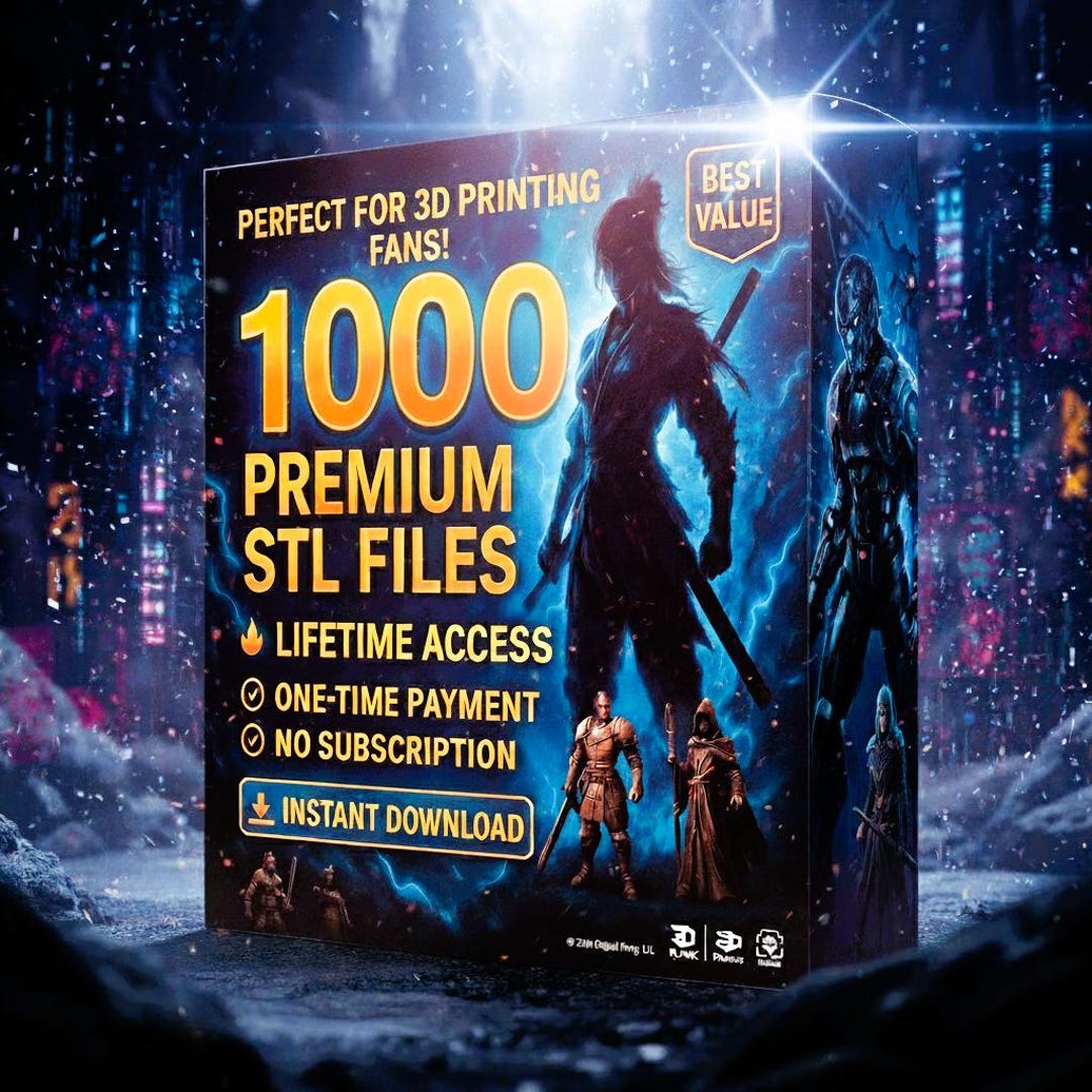STL Figurines Pack – 1000 3D Models - Etsy