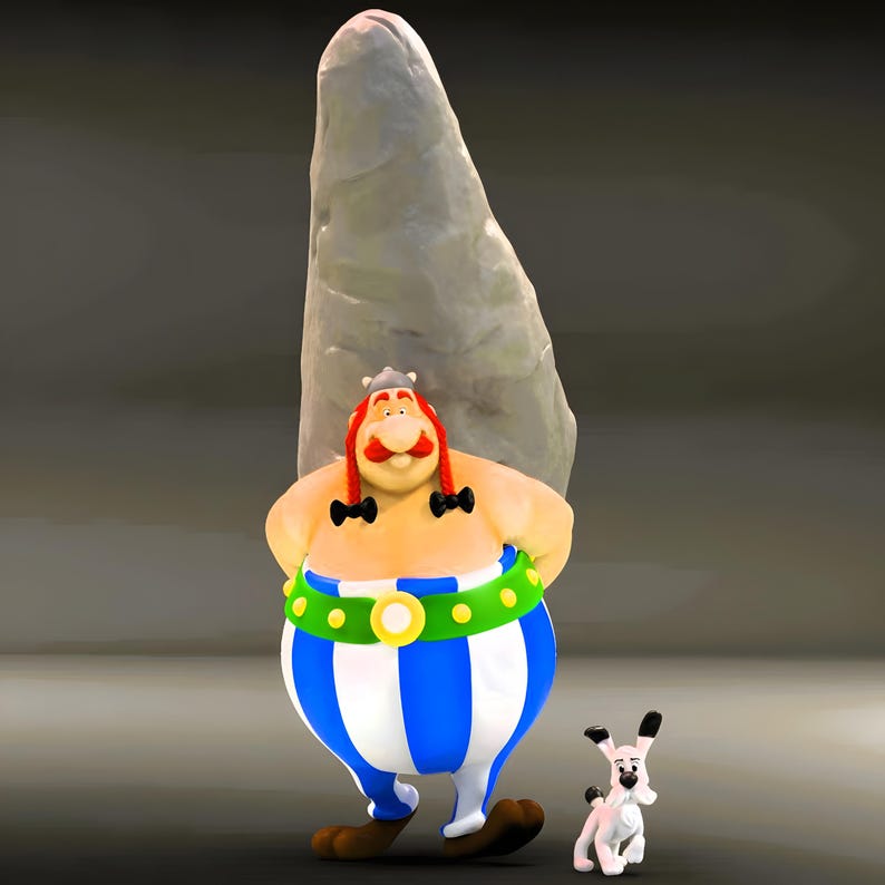 Asterix Anime Print STL File - Digital Download - Etsy