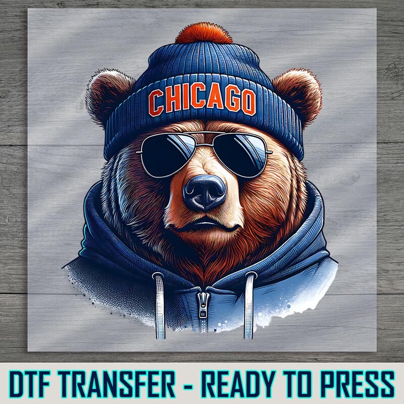 Chicago Bears Dtf Designs - Etsy
