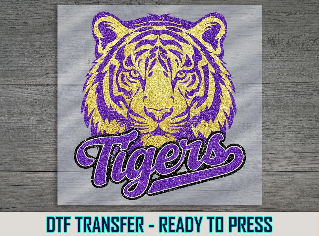 Team Tigers DTF Transfer: School Spirit Shirt Decal - Etsy