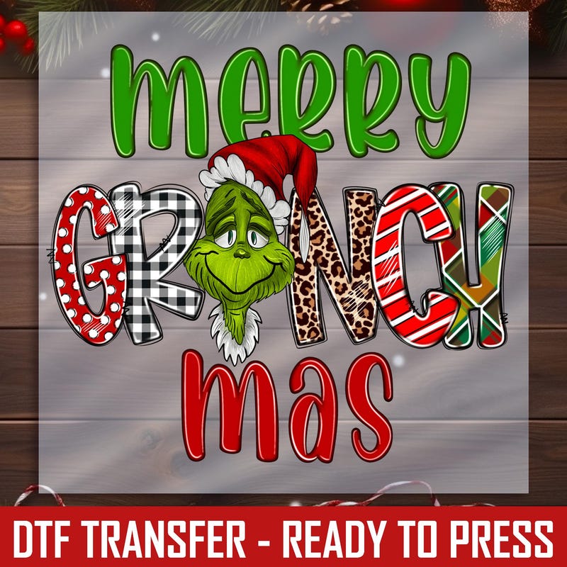 Grinch Iron on Transfer - Etsy