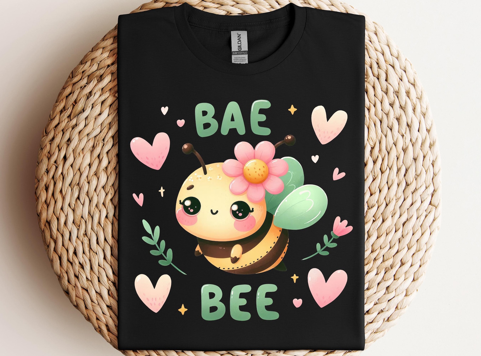 Bae Bee DTF Transfer, Cute Flower Bee Design, DIY Baby Apparel - Etsy