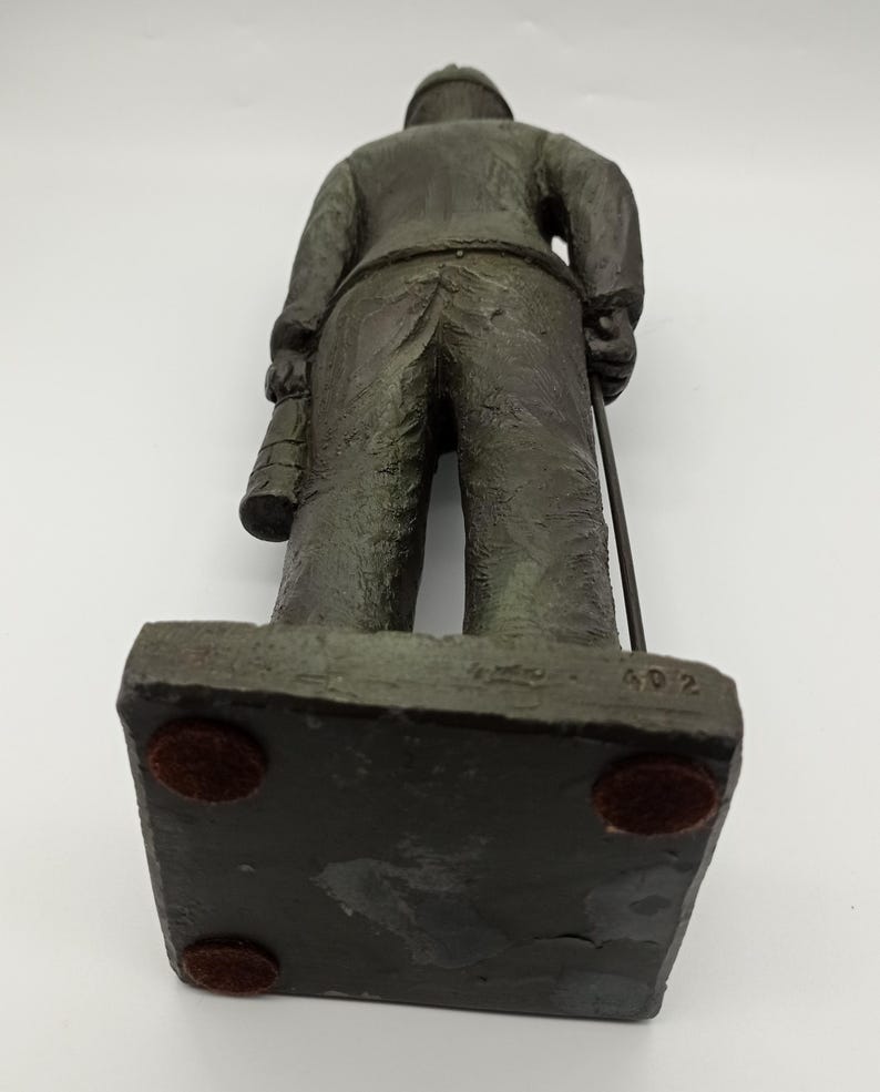 Vintage Mat Wanders Miner Statuette, Collectable Coal Miner Figurine by ...