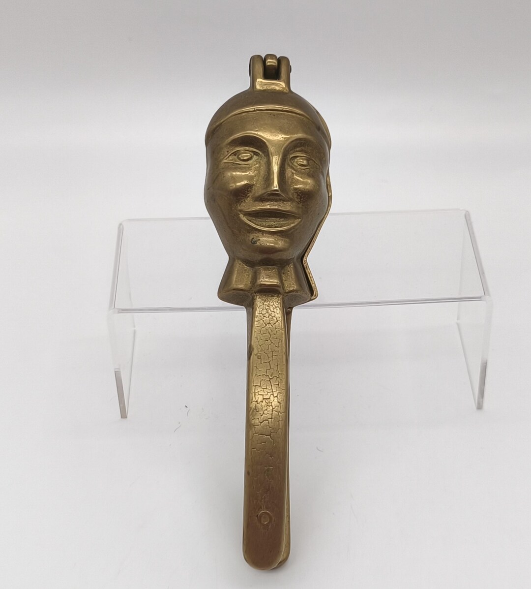 Vintage Solid Brass Jester Head Nutcracker, Double-sided Jester Face ...