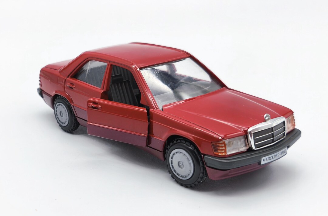 Vintage Mercedes Benz Cursor Model Car 190 190E, Deep Red Miniature ...