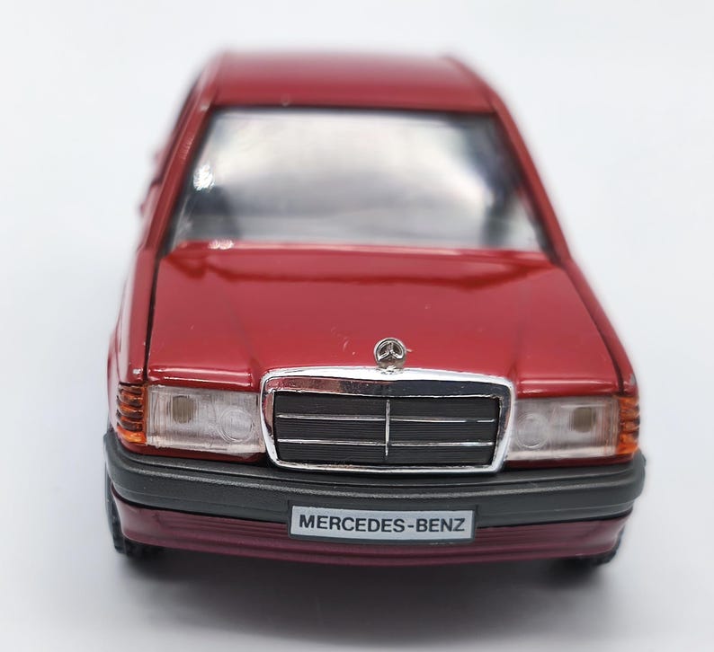 Vintage Mercedes Benz Cursor Model Car 190 190E, Deep Red Miniature ...