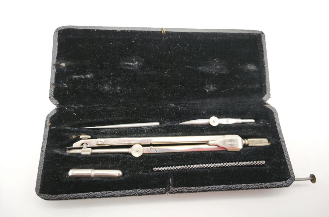 Vintage D.R.G.M Compas Set, Exact Technical Drawing Instruments, Adrian ...