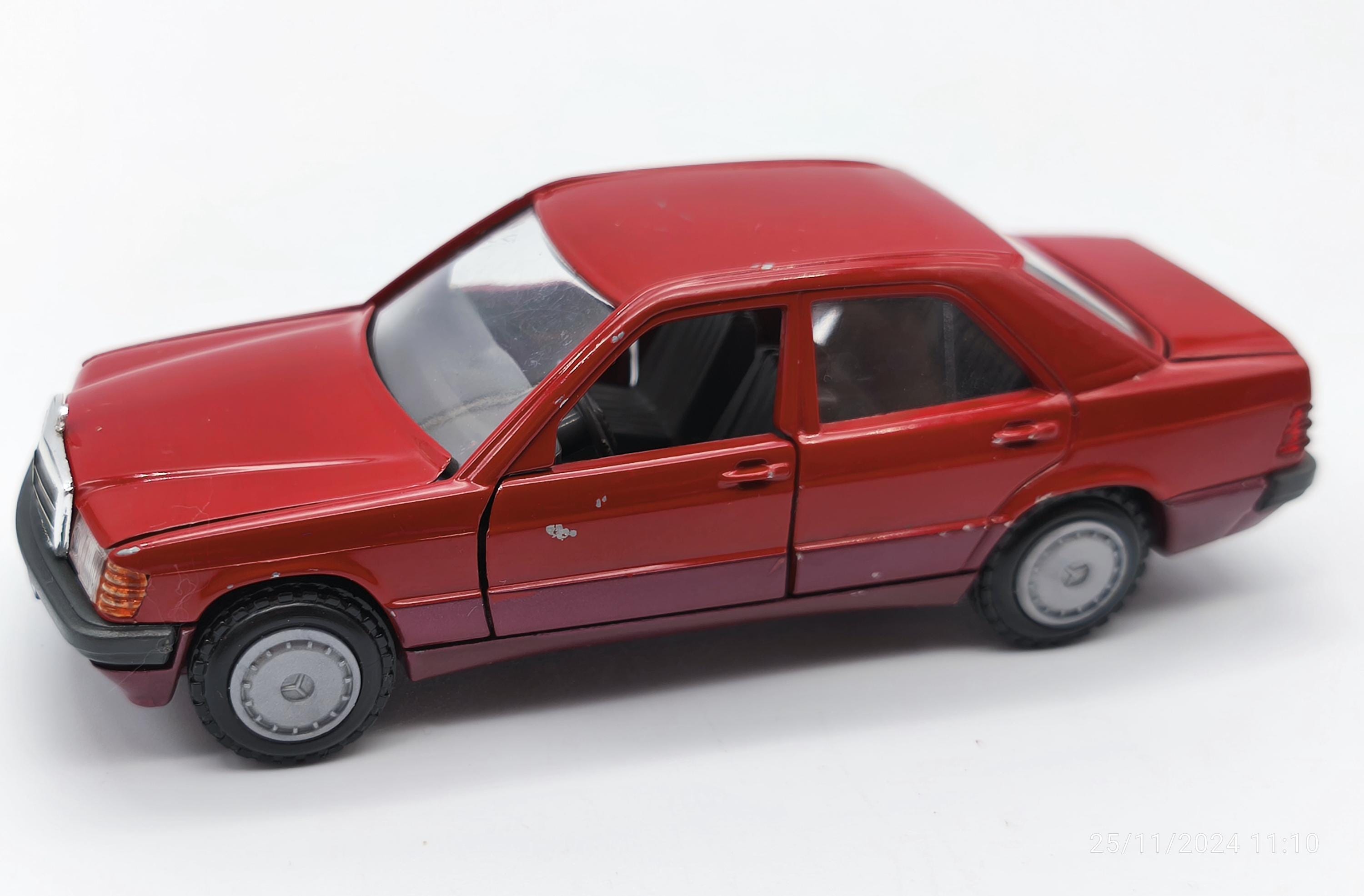 Vintage Mercedes Benz Cursor Model Car 190 190E, Deep Red Miniature ...