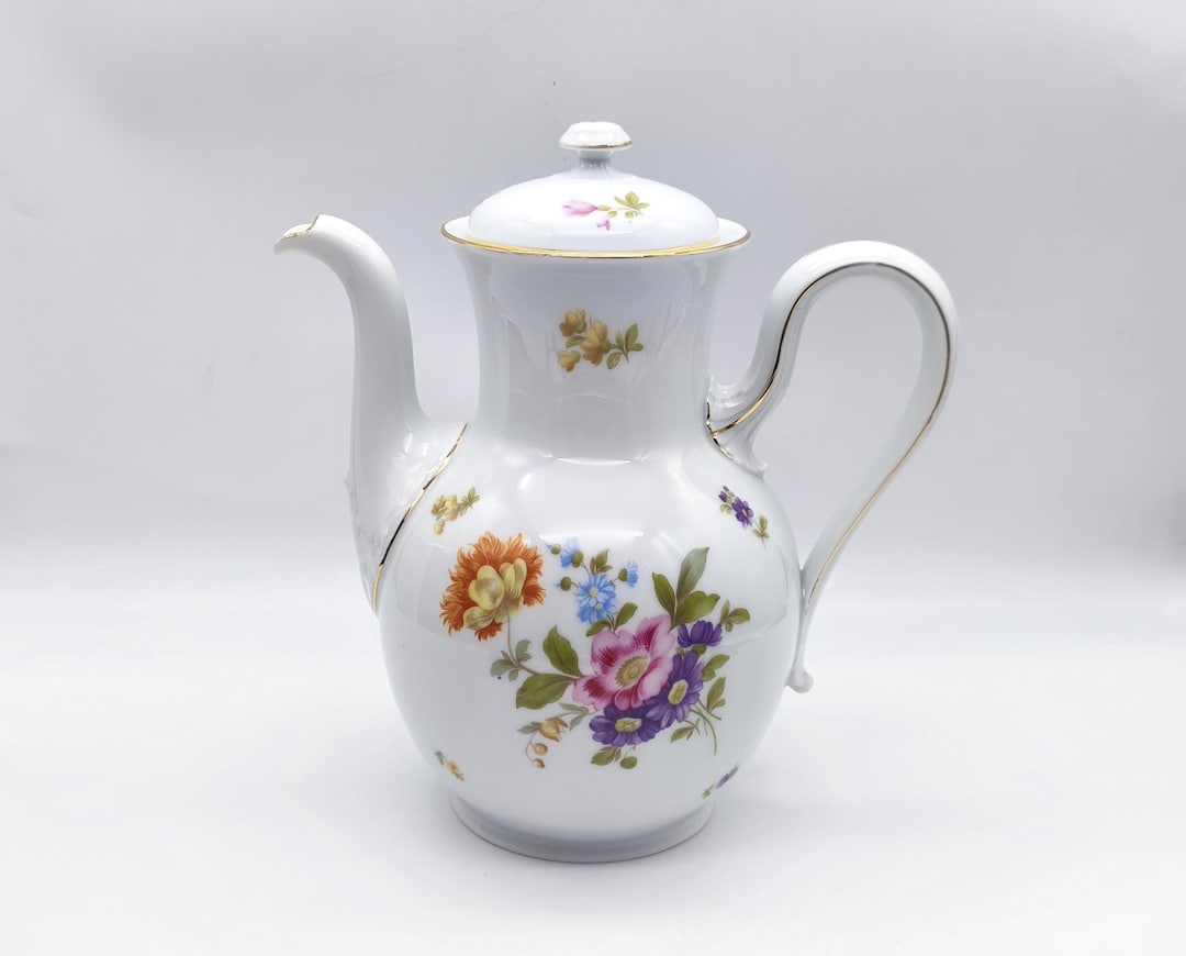 Vintage Rosenthal Balmoral Coffee Pot, German Porcelain With Deutsche ...