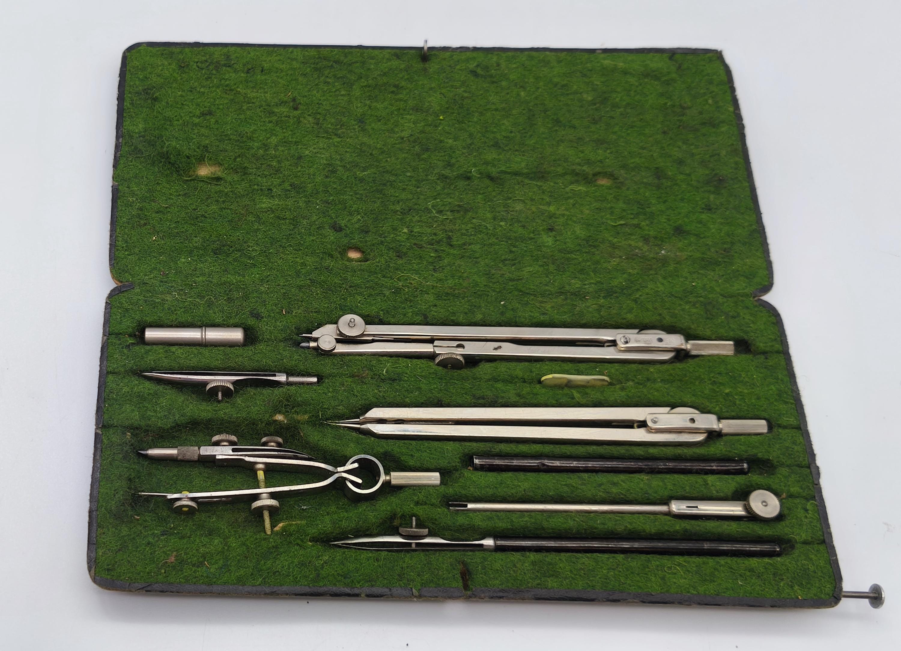 Vintage Ecobra Technical Drawing Instruments, Mechanical Drafting Set ...