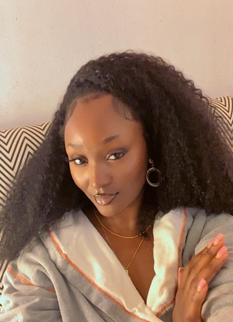 Nala Kinky Curly Human Hair Half Wig Natural Look Half Wig Remy Curly ...