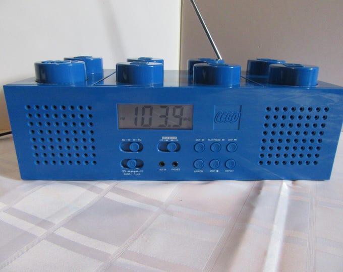 Vintage Lego Blue Brick Stereo Boombox AM / FM Radio CD Player - Etsy