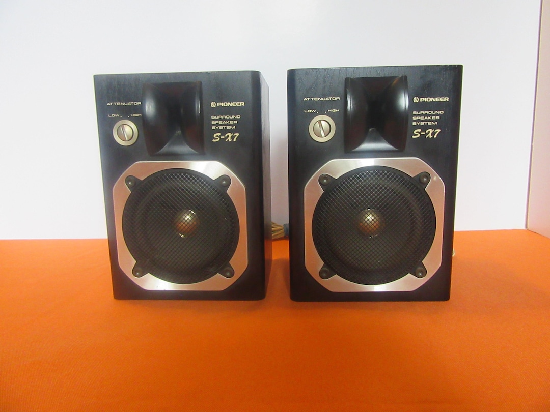 Vintage Mint MINI Pioneer S-X7 Speaker Pair . - Etsy