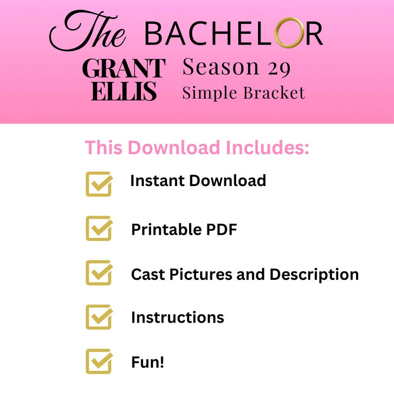 Fantasy Bachelor Bracket for Grant Ellis Season 29 | Cast ...