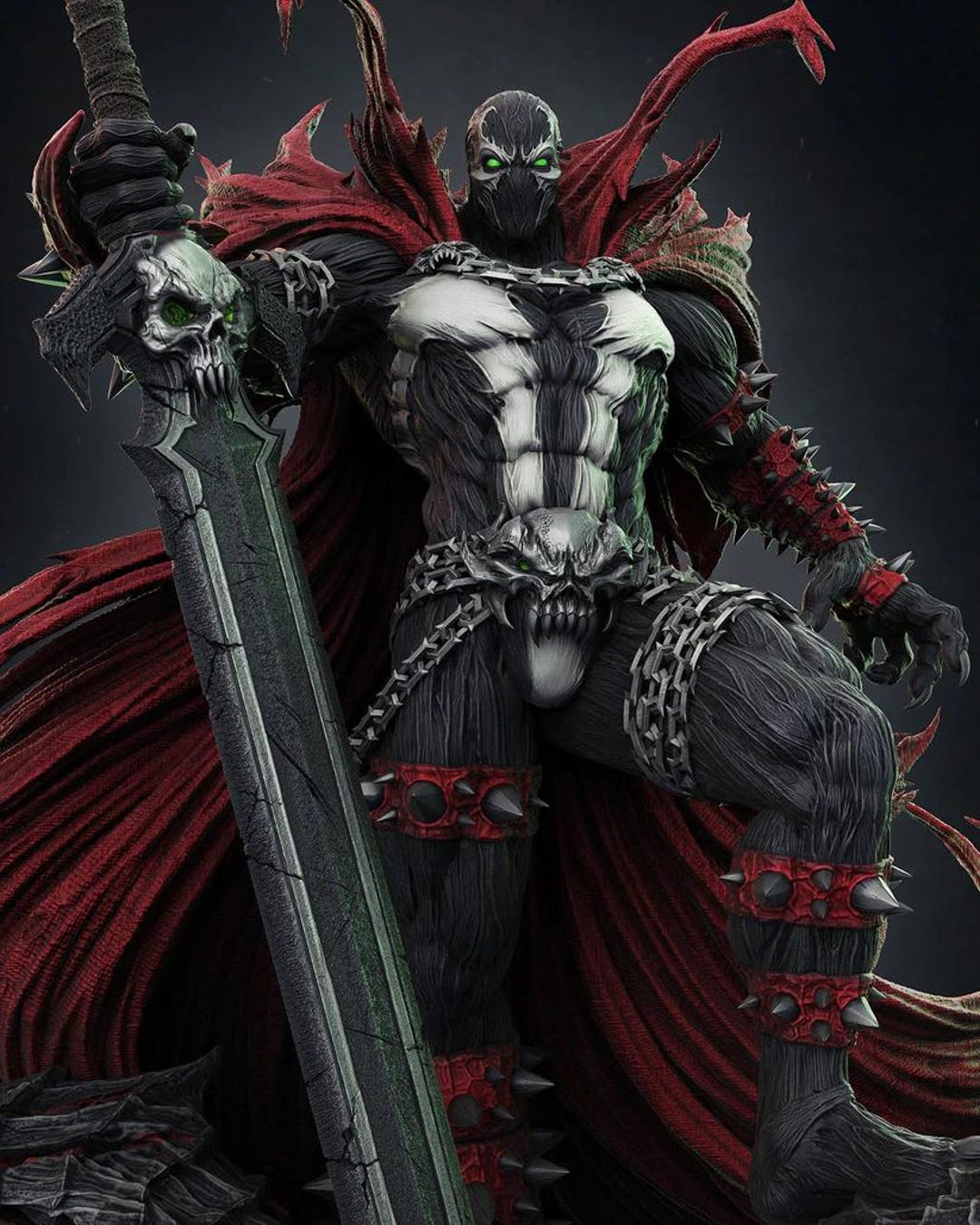 Spawn Modelo STL de Al Simmons: El engendro del infierno se alza - Etsy ...