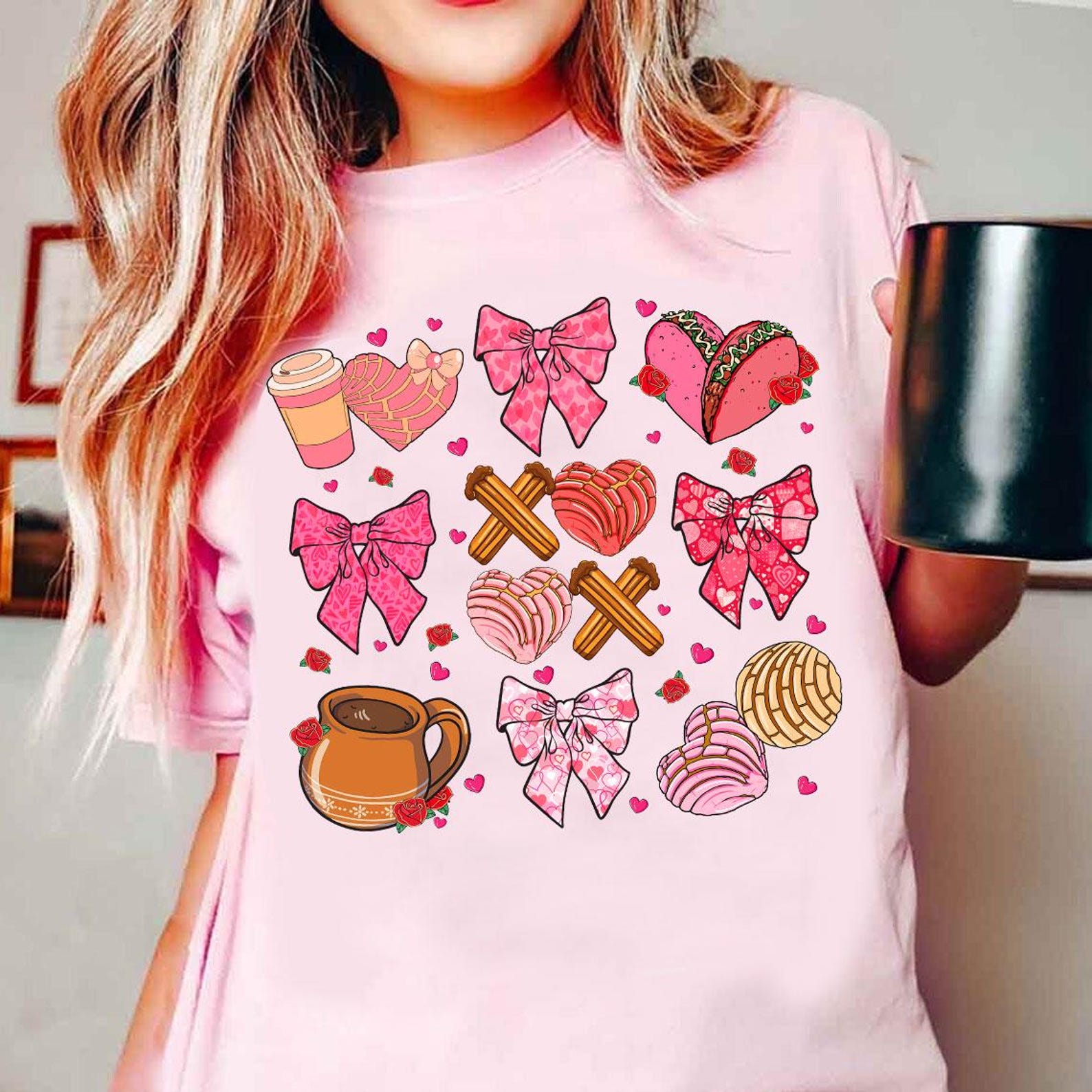 Valentine Pan Dulce Coquette Bow PNG, Funny Mexican Bread Lover PNG ...