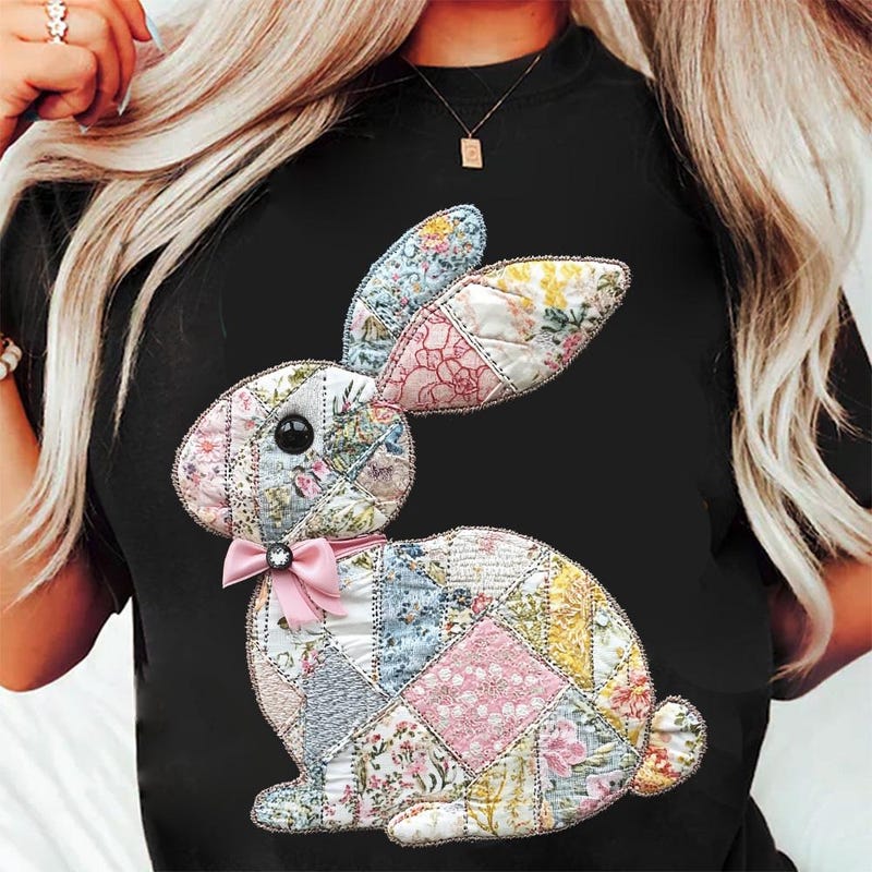 Patchwork Bunny - Etsy