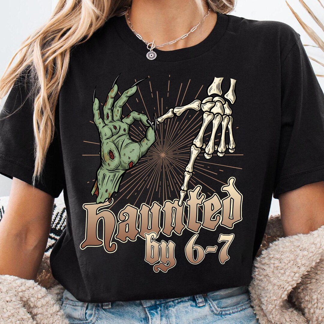 Haunted by 6-7 Halloween SVG PNG, Halloween SVG, Funny Spooky Svg, Six ...