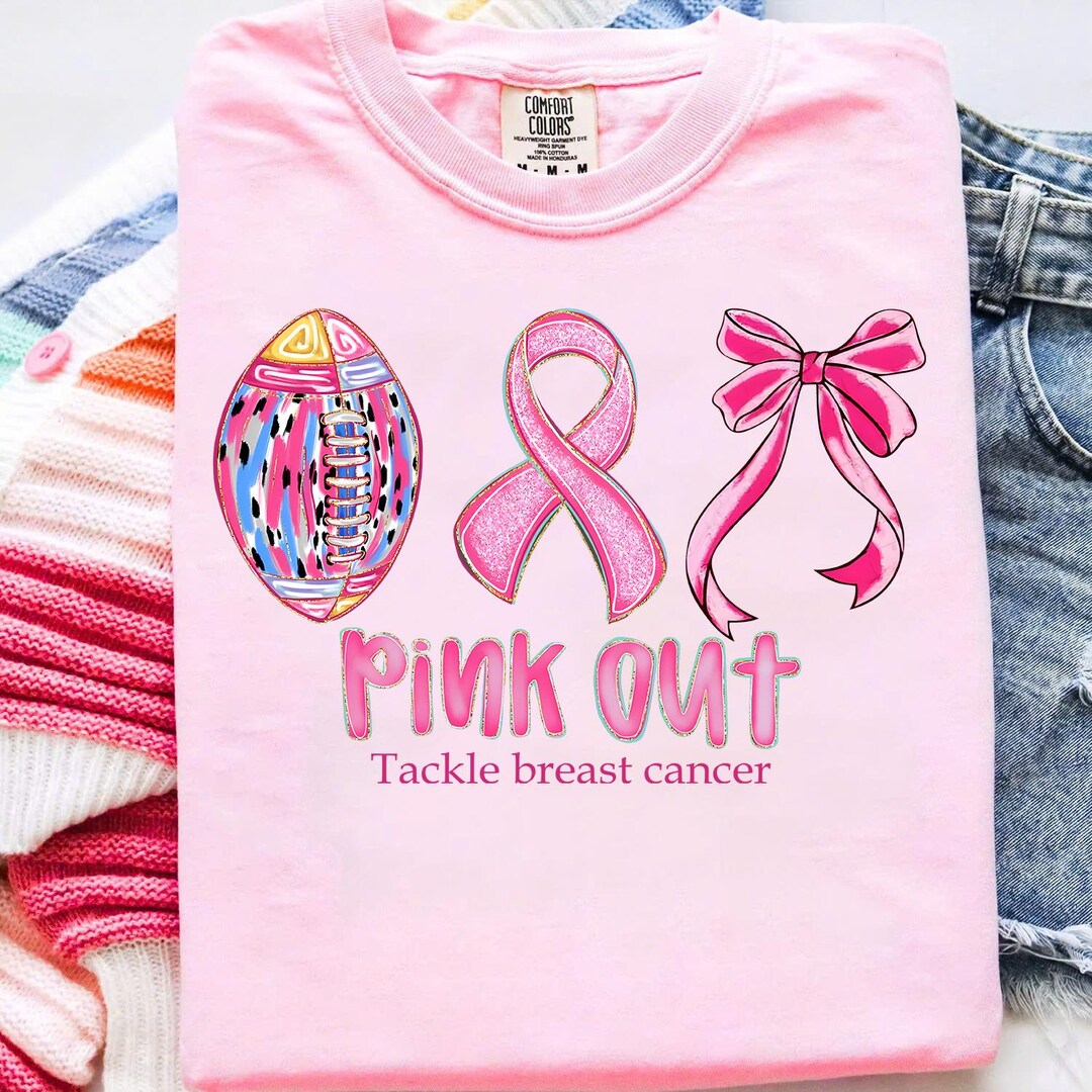 Pink Out Png,tackle Cancer Png, Touchdown Png, Football Png,breast ...