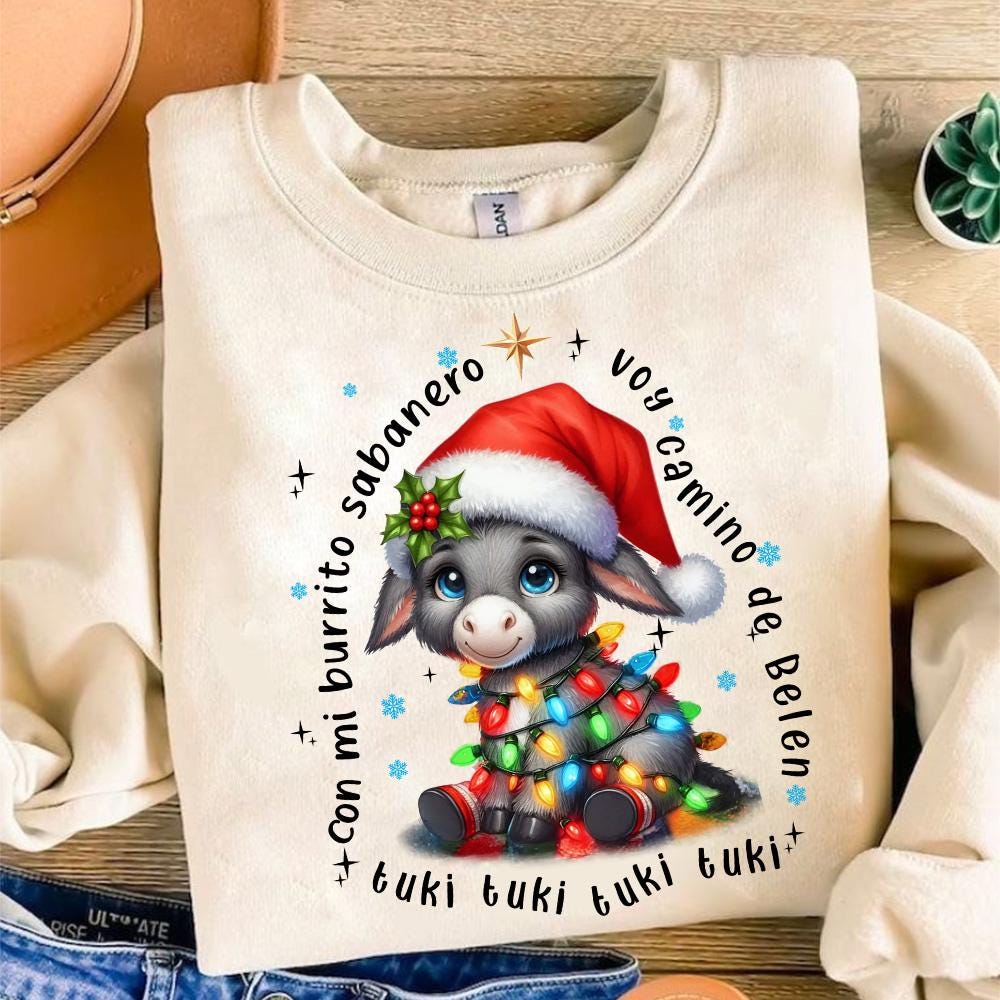 Mi Burrito Sabanero Mexicano PNG, Feliz Navidad Descarga Digital, Tuki ...