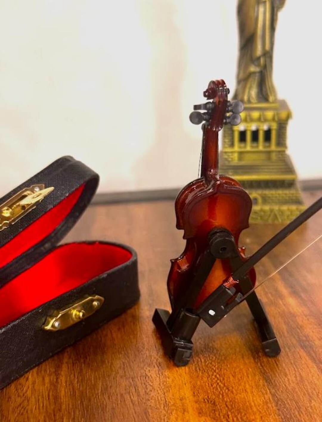 Mini Violin Miniature Musical Instrument Wooden Model - Etsy