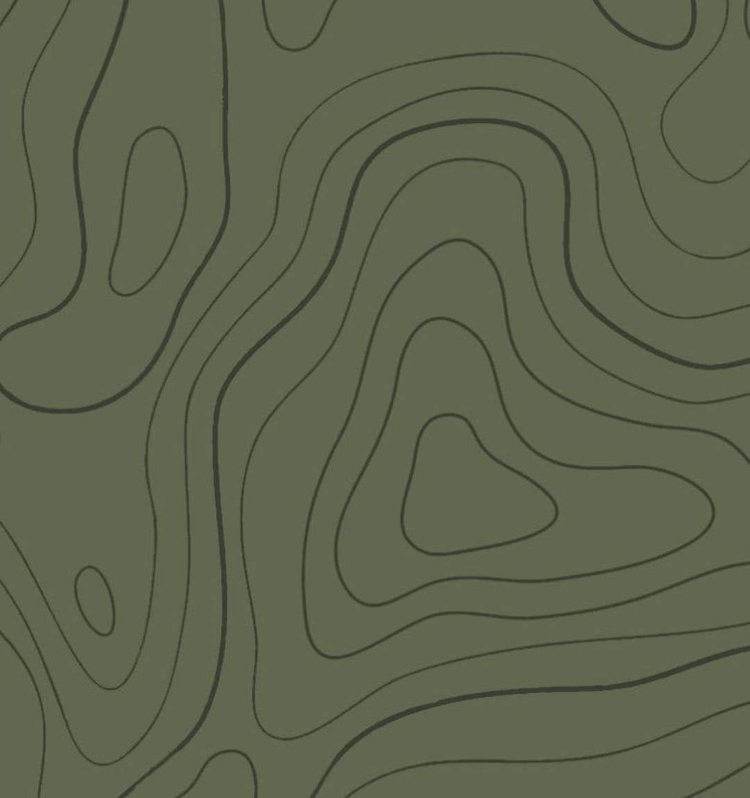 Topographic Level Lines Wallpaper. Olive Green Color. Background ...