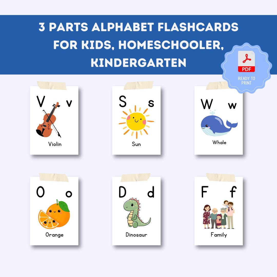 Printable Alphabet Flashcards for Toddlers • ABC Flashcards ...