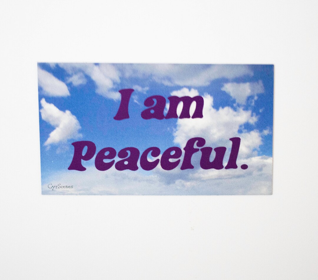 I Am Peaceful Positive Affirmation Inspirational - Etsy