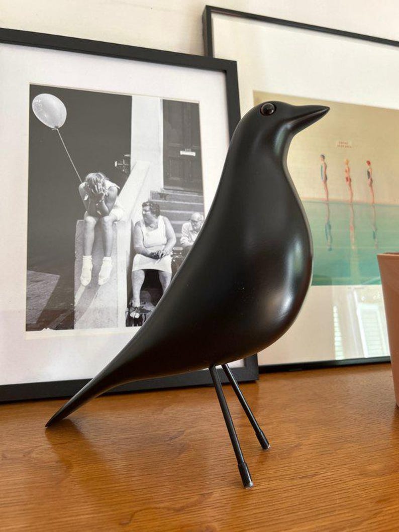 Modern Bird Figurine Bird House Decoration Sleek Bird Sculpture Unique ...