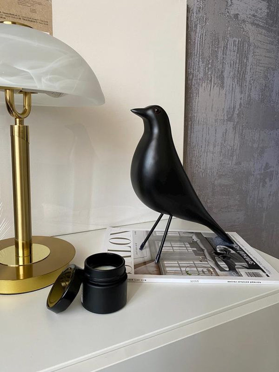 Modern Bird Figurine Bird House Decoration Sleek Bird Sculpture Unique ...