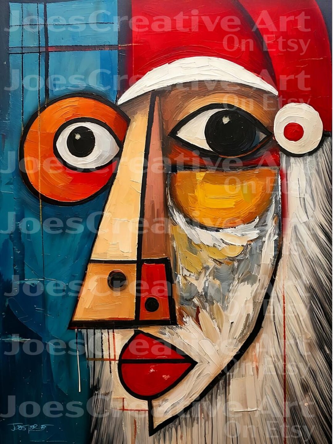 Santa Picasso A Little Cubist, a Little Surreal a Little Neoclassicism ...