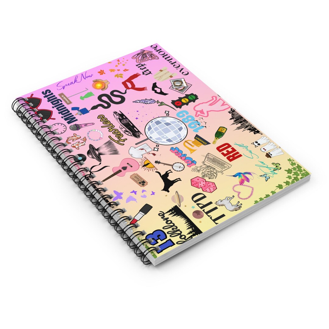 Taylor Swift Themed Spiral Notebook Ruled Line School Notebook Swiftie ...