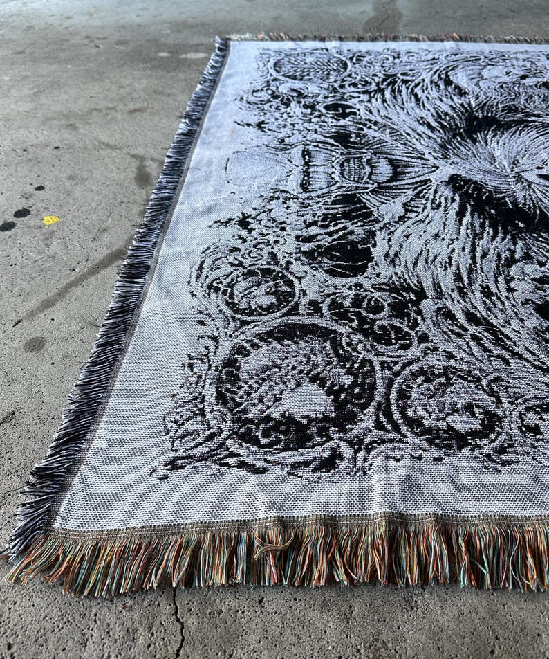 Attack on Titan Woven Tapestry Blanket | Dark Anime Wall Art | Manga ...