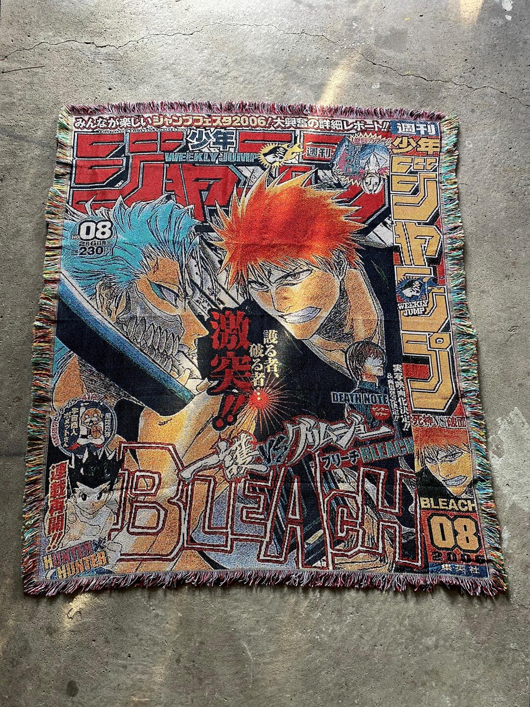 Bleach Anime Woven Tapestry (50x60) | Ichigo, Rukia & Renji Wall Art ...
