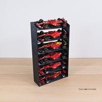 V2 6 Car Tilted Bburago 1:43 1/43 F1 Formula 1 Race Car Display Stand W ...