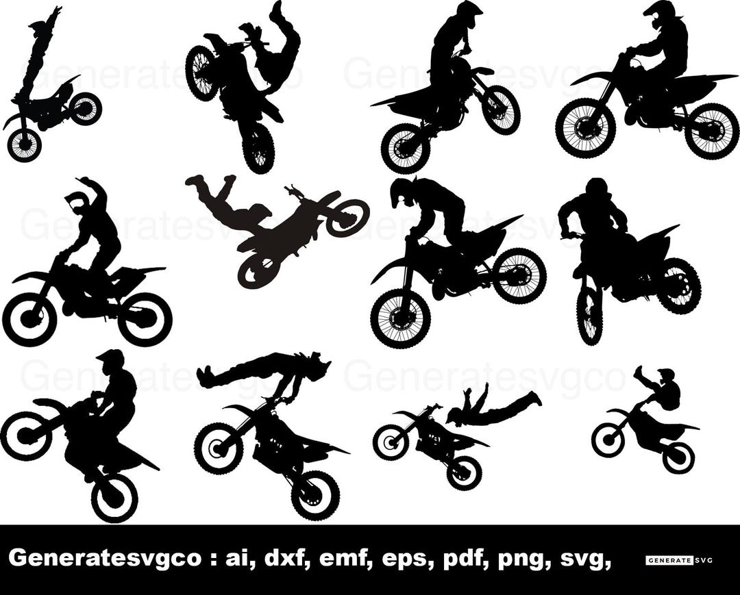 Motocross Brands SVG DXF Png Eps Logo Pack MX Sponsors Supercross Moto ...